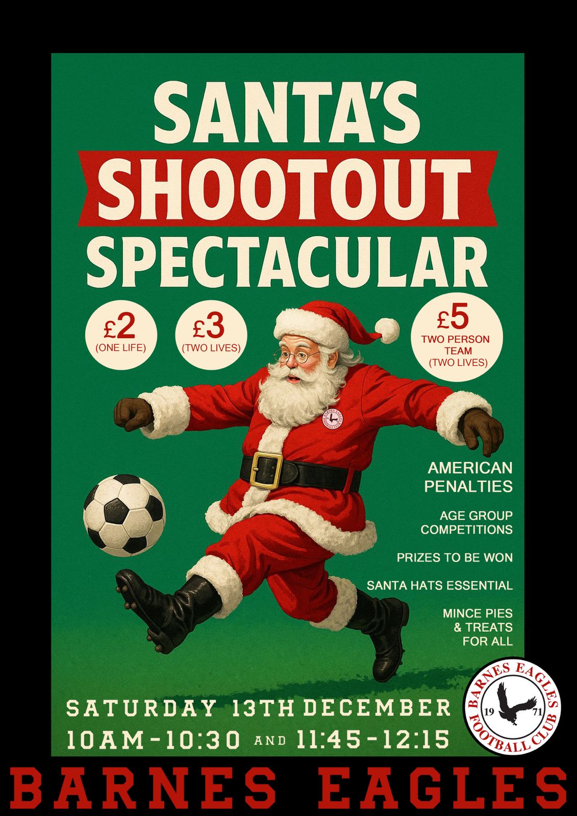 Santa's Shootout Spectacular - Barnes Eagles FC